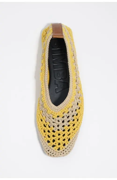 Bimba Y Lola Hand-crocheted Ballerina Flats With Leather Pull Tab