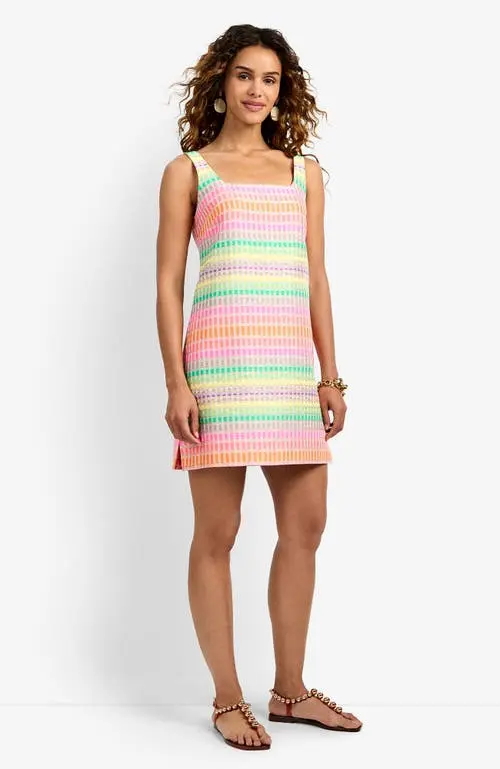Trina Turk Aspire Metallic Jacquard Mini Shift Dress