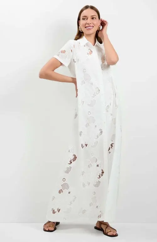 Trina Turk Kon Tiki Maxi Dress - Whitewash