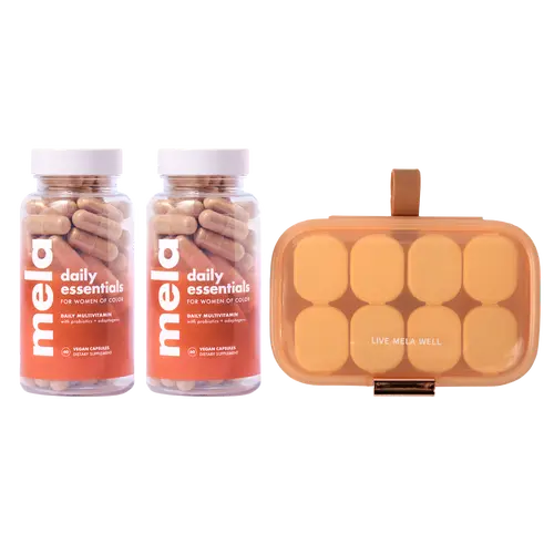 MELA VITAMINS Healthy Habits Set For Of Color - Peachy Coral