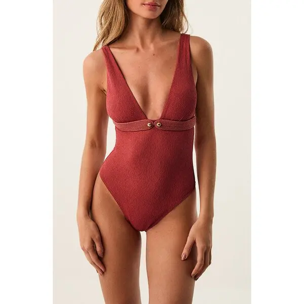 VIX PAULA HERMANNY Lian Amala One-piece Swimsuit - Red