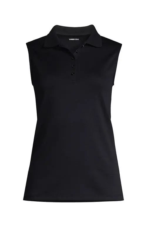 LANDS' END Supima Cotton Polo - Black