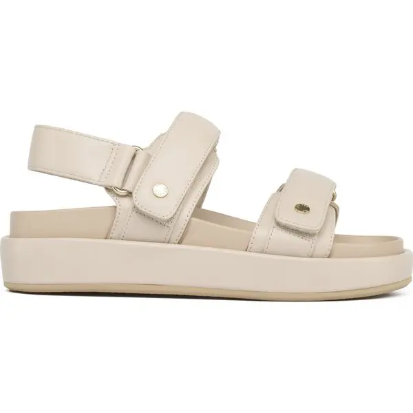 J/SLIDES NYC Bay Leather Slingback Sandal - Bone