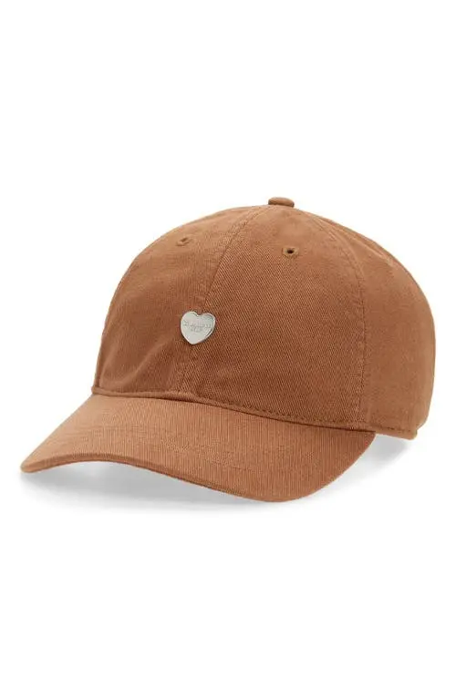 Carhartt Work In Progress Heart Ball Cap - Hamilton Brown/silver