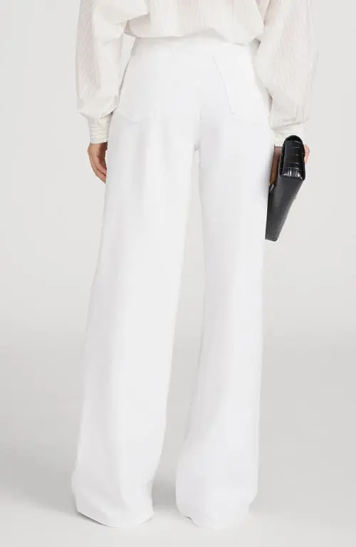 FRAME The Loose Ripped Wide Leg Jeans - White Destruct