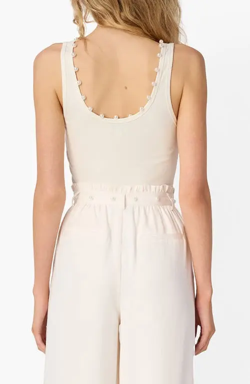 Cami Nyc Perrie Faux Pearl Rib Tank