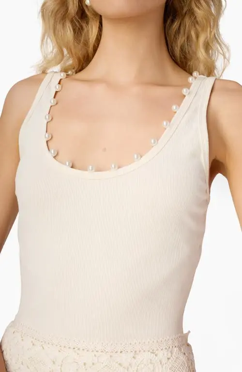 Cami Nyc Perrie Faux Pearl Rib Tank