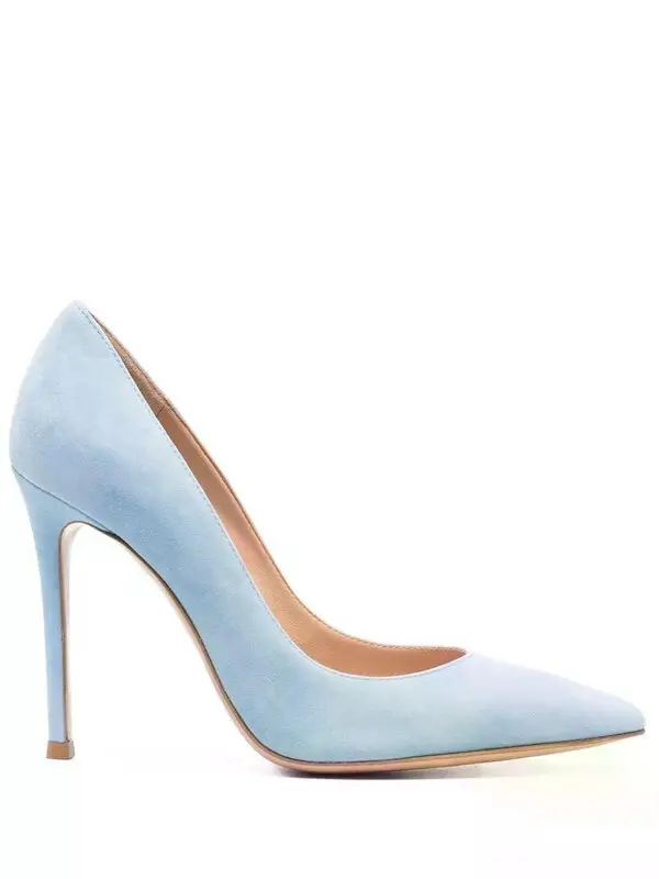 GIANVITO ROSSI Pointed Suede Pumps