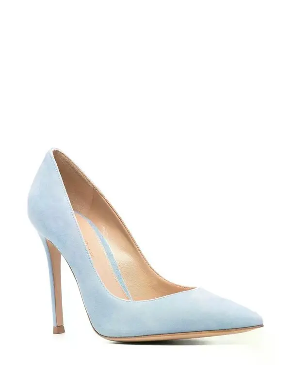 GIANVITO ROSSI Pointed Suede Pumps