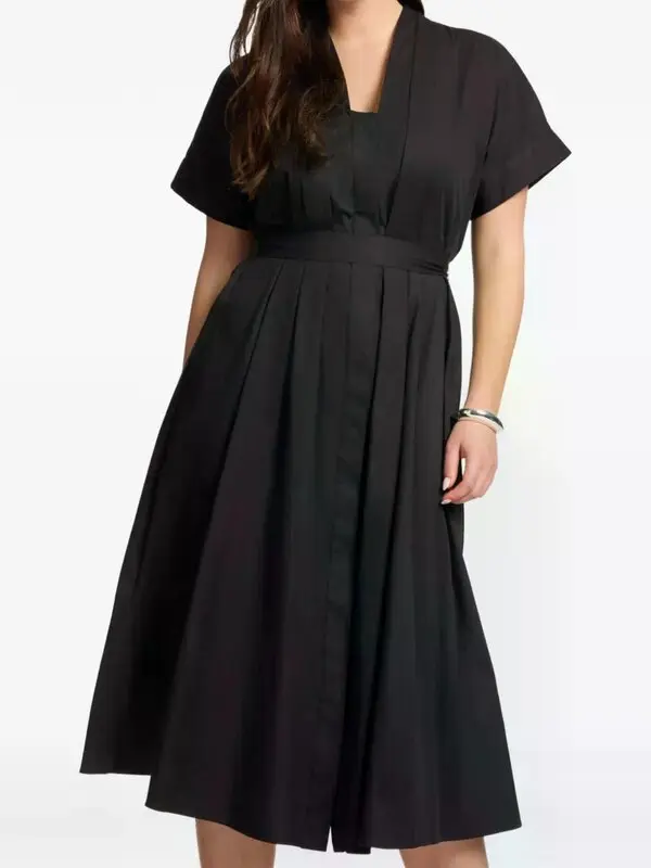 ELENA MIRÒ Belted Pleated Dress