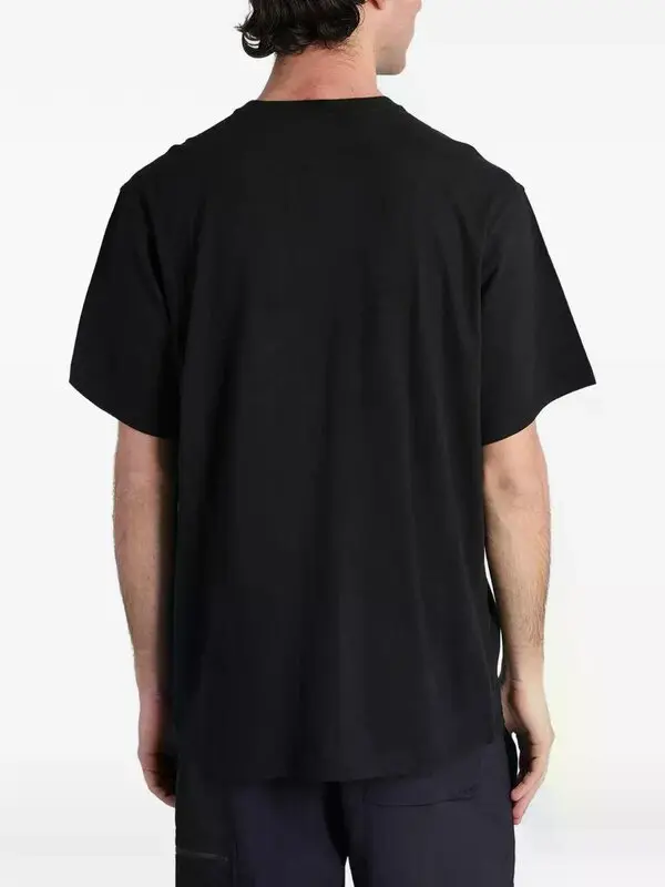 MAHARISHI Floral-embroidered T-shirt - Black