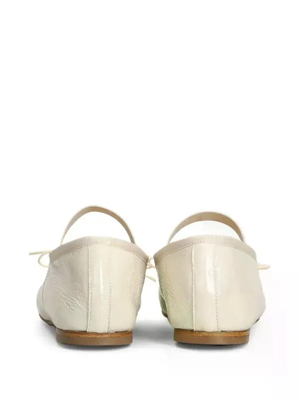 ANNIEL Bow-detail Elasticated-strap Ballet Flats