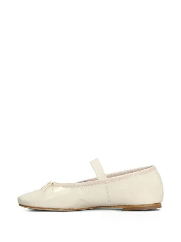 ANNIEL Bow-detail Elasticated-strap Ballet Flats