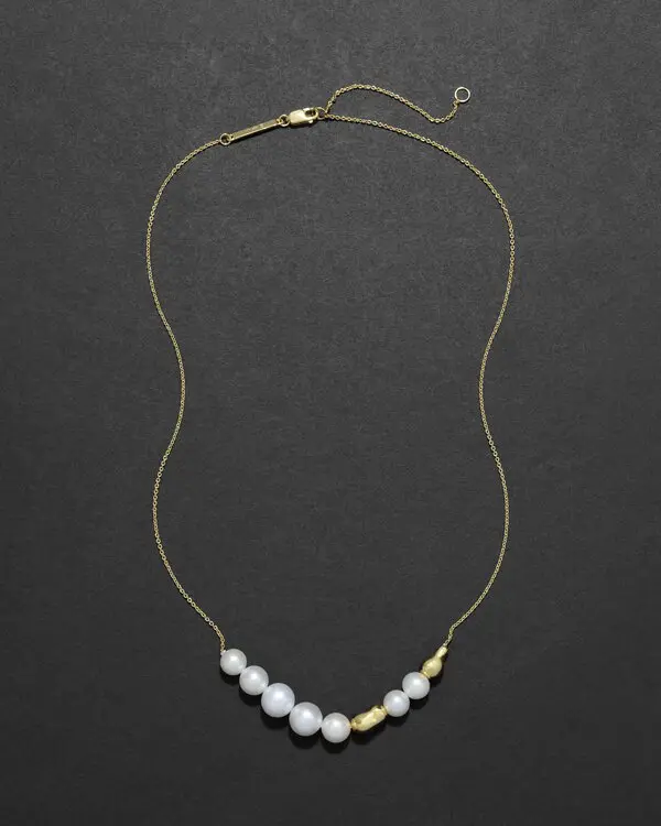 Alexis Bittar Perla Beaded Slider Necklace - Gold