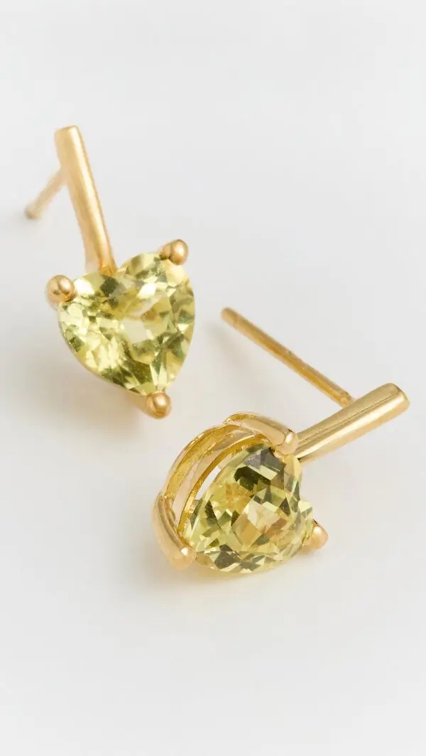 Alexa Leigh Linea Love Stud Earrings - Marigold