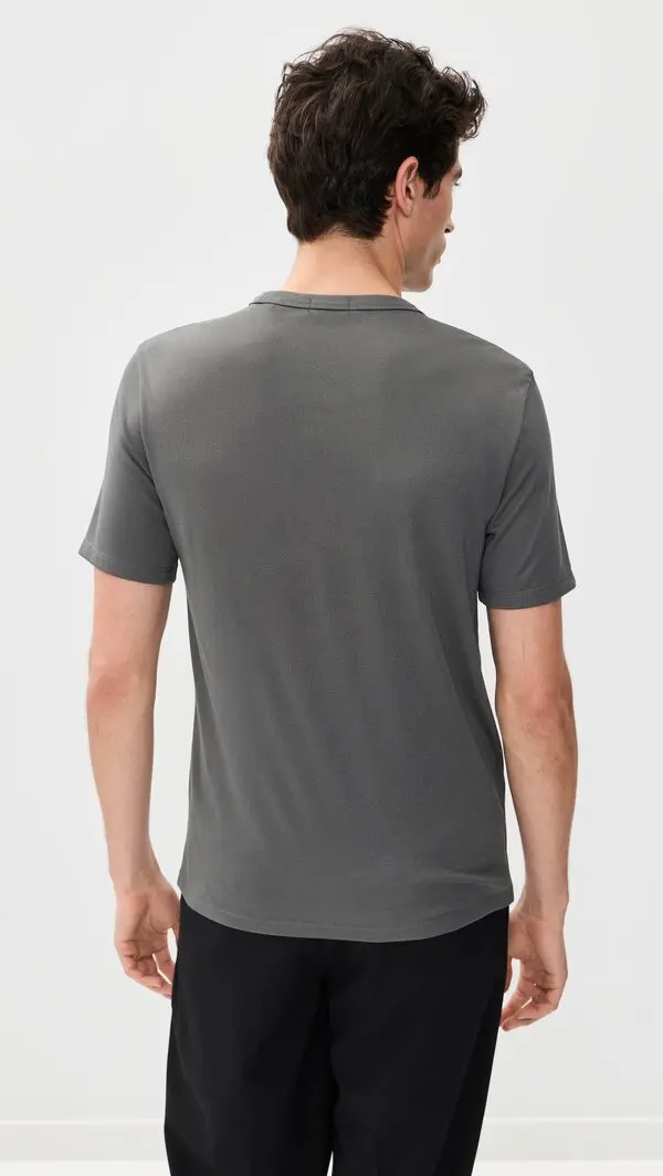 Theory Essential Tee In Modal Jersey - Carbon