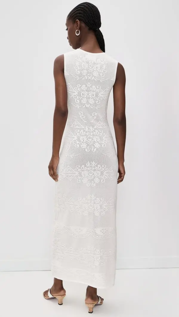 ALIGNE Ashley Crochet Knit Maxi Dress - Ivory