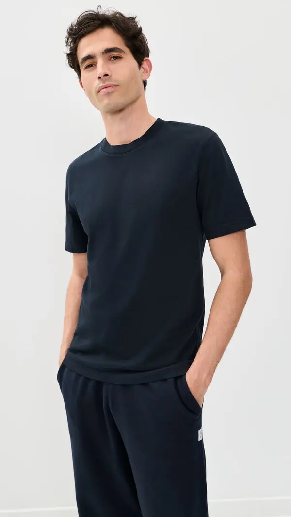Reigning Champ Midweight Jersey Standard T-shirt - Navy