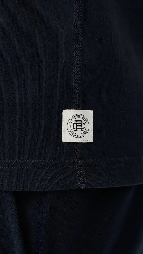 Reigning Champ Midweight Jersey Standard T-shirt - Navy