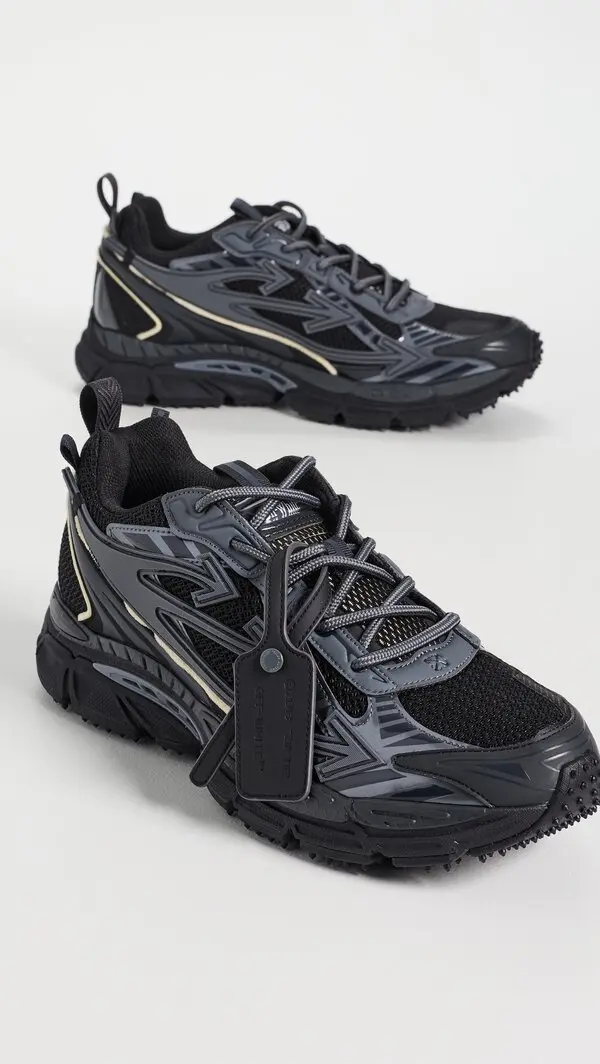 Off-White Be Right Back" Lace-up Sneakers - Black