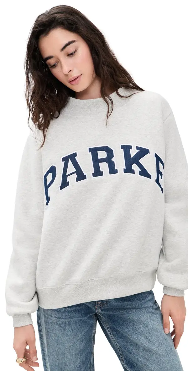 PARKE Varsity Mockneck - Classic Grey