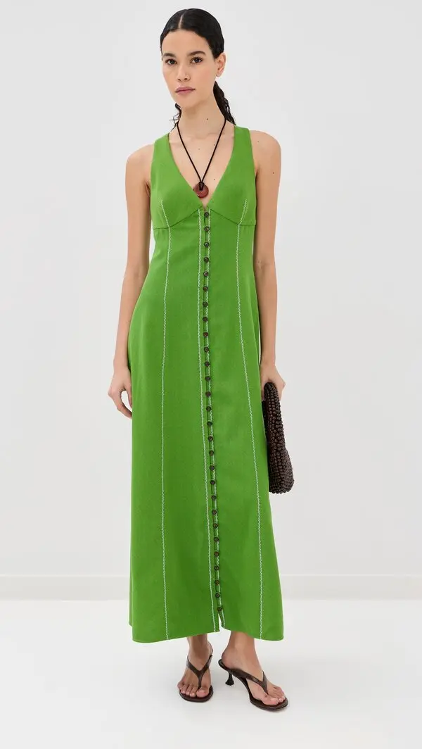 Rosie Assoulin Row Your Buttons Dress
