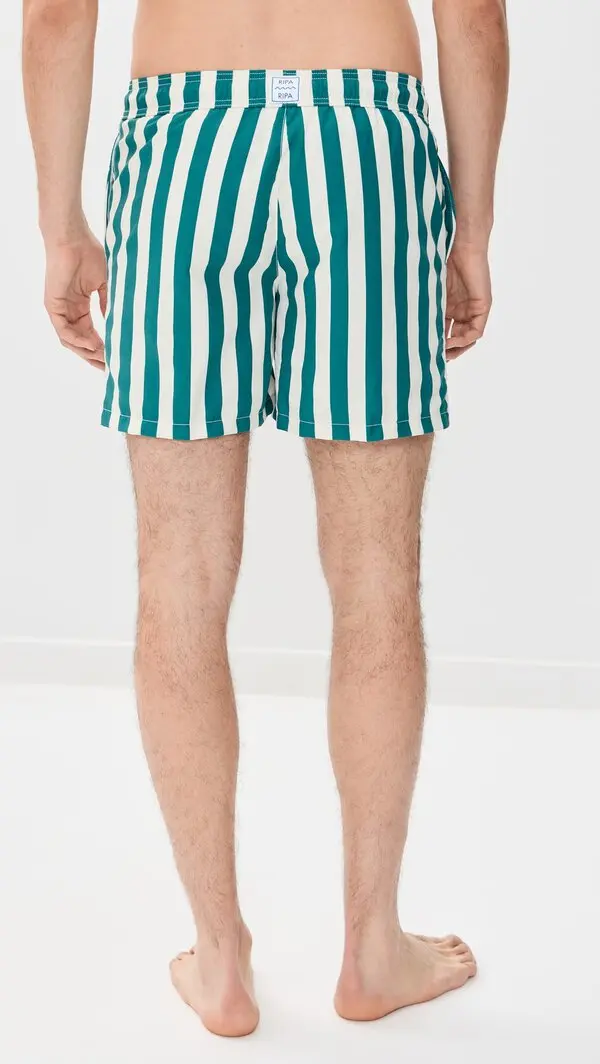 RIPA RIPA Striped Swimshorts - Green