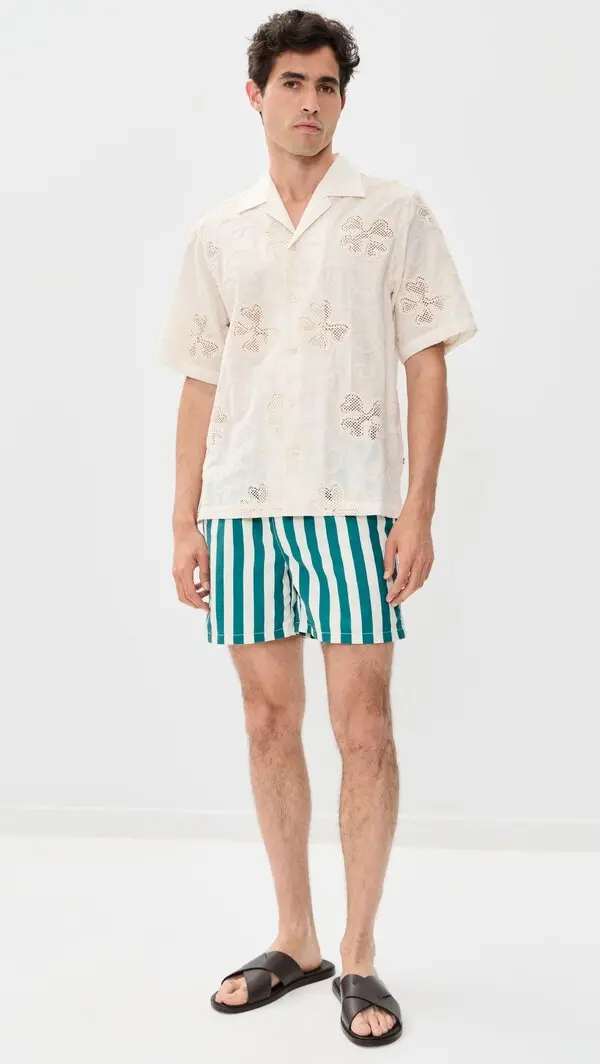 RIPA RIPA Striped Swimshorts - Green