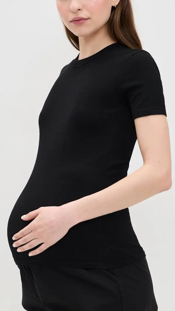 Hatch Softsculpt Knit Tee - Black