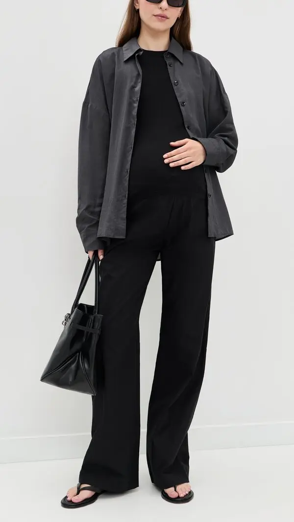 Hatch Softsculpt Knit Tee - Black