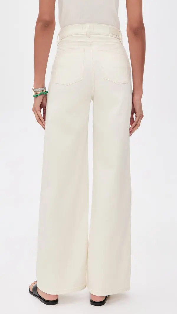 DL1961 Hepburn Wide-leg Jeans - Eggshell (dl Ultimate)
