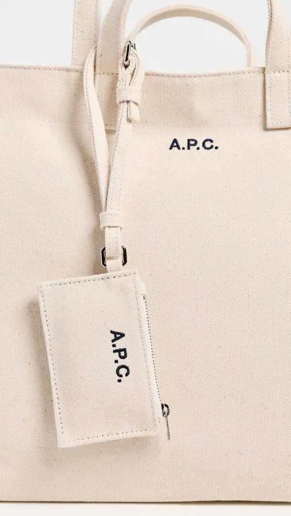 A.p.c. Le Drummer Canvas Tote Bag - Ecru