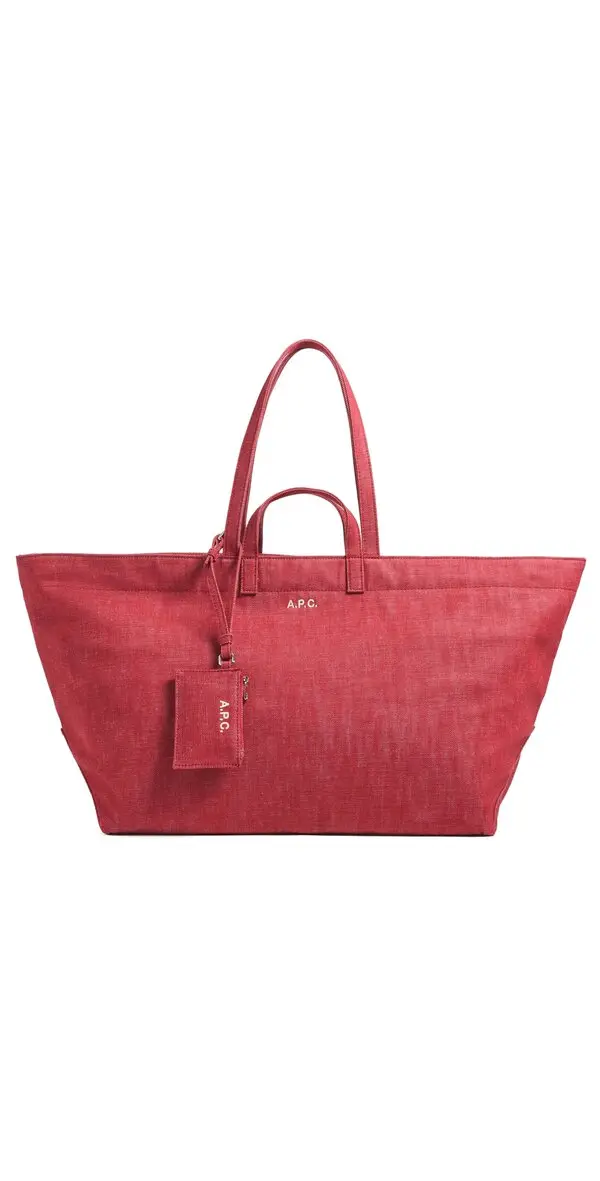 A.p.c. Le Drummer Canvas Tote Bag - Red