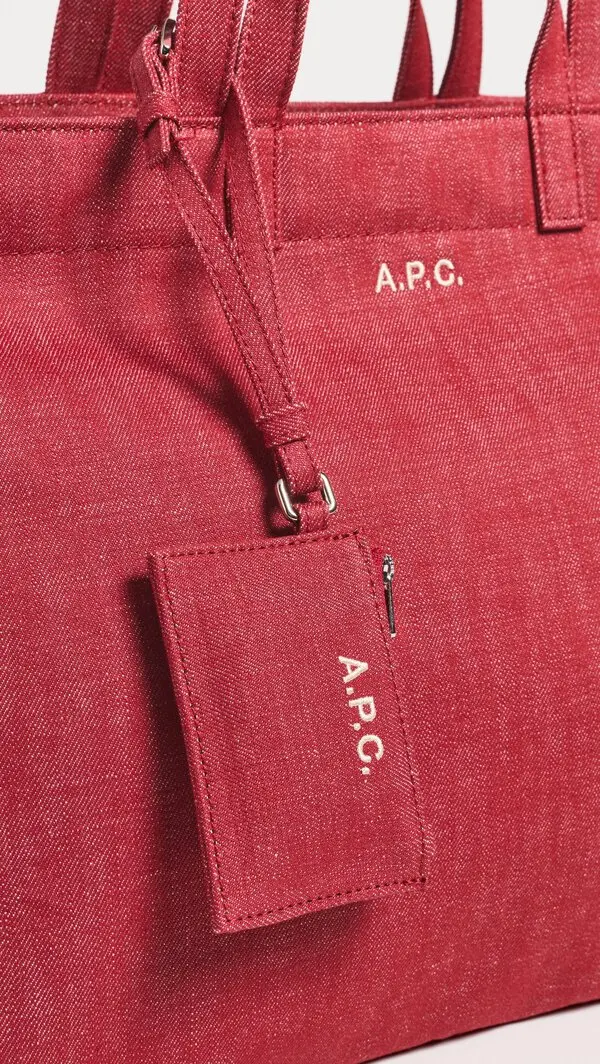 A.p.c. Le Drummer Canvas Tote Bag - Red