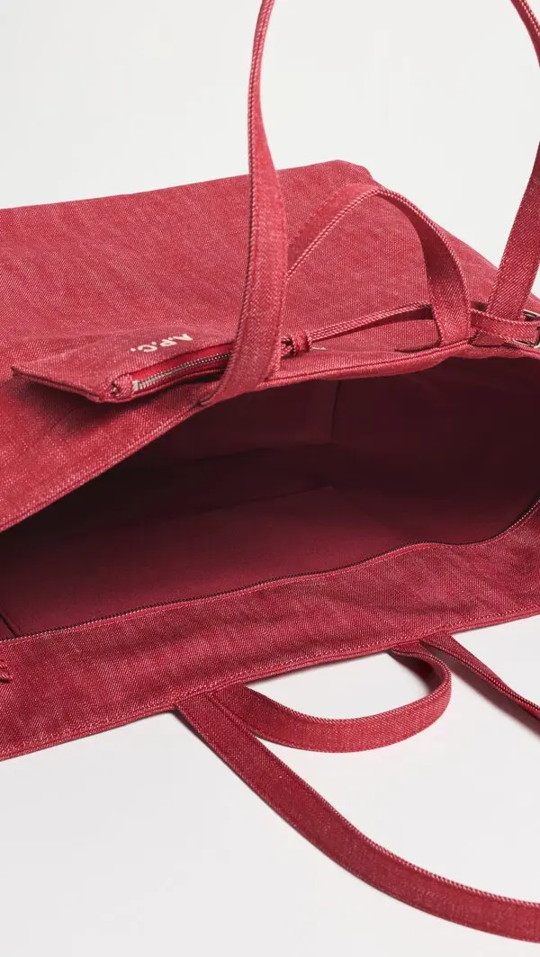 A.p.c. Le Drummer Canvas Tote Bag - Red