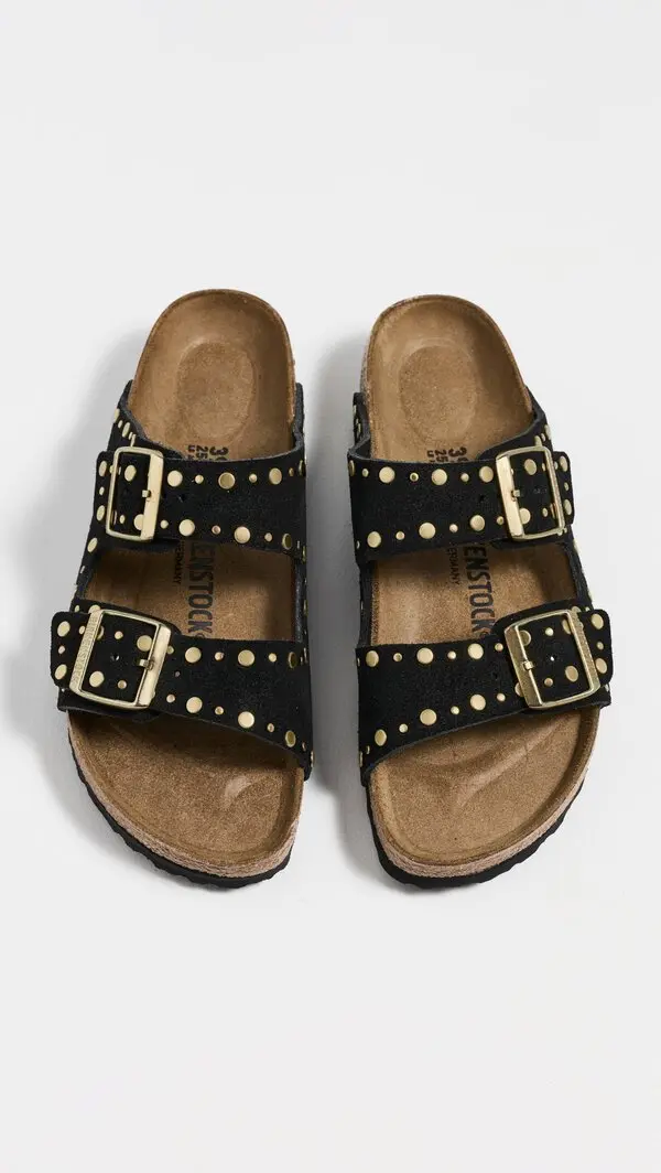 BIRKENSTOCK Arizona Rivets Sandals - Black