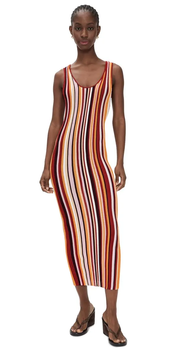 Ronny Kobo Kerry Knit Maxi Dress - Rust Multi