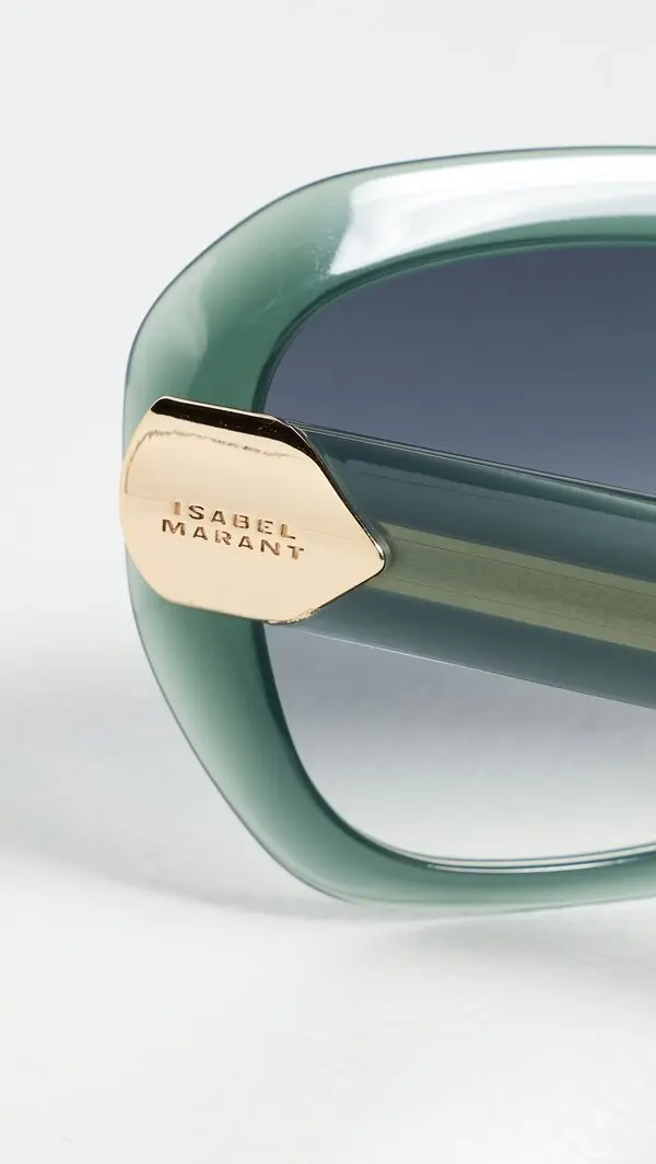 Isabel Marant Étoile Hexagonal Frame Sunglasses - Green