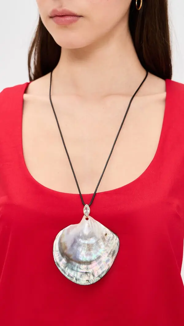 Ettika Statement Shell Cord Necklace
