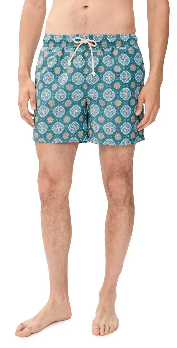 RIPA RIPA Printed Swim Shorts - Green/blue