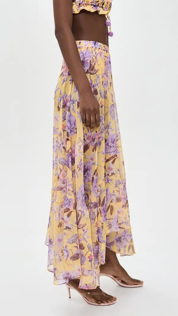 PatBO Peony Print Lycra Maxi Skirt