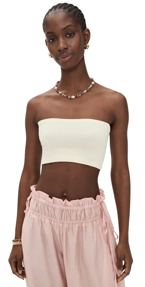 Free People Amelia Bandeau Bra - Ivory