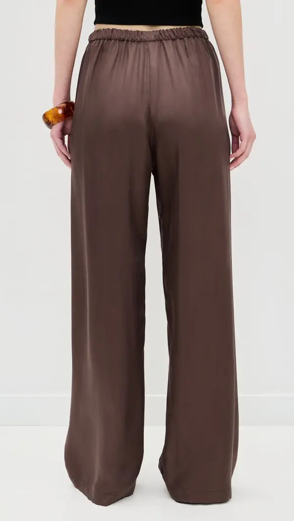Enza Costa Fluid Twill Pants - Chocolate
