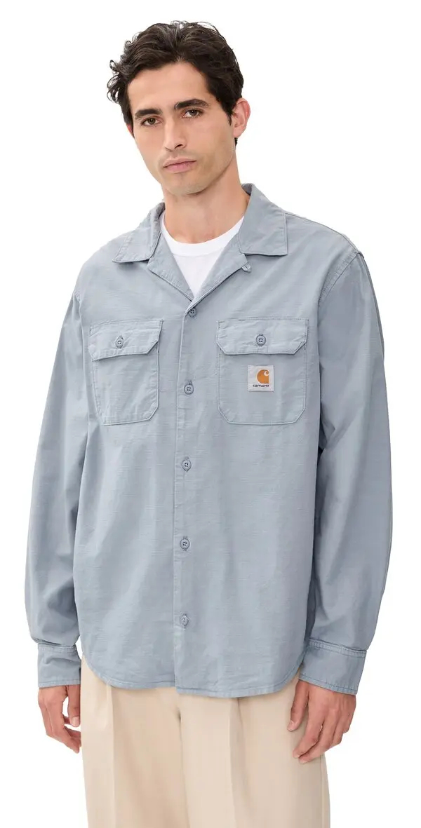 Carhartt Work In Progress Long Sleeve Kelsey Shirt - Mirror