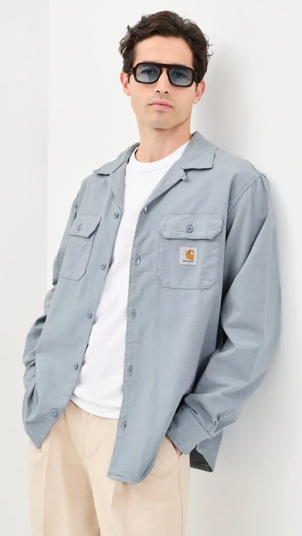 Carhartt Work In Progress Long Sleeve Kelsey Shirt - Mirror