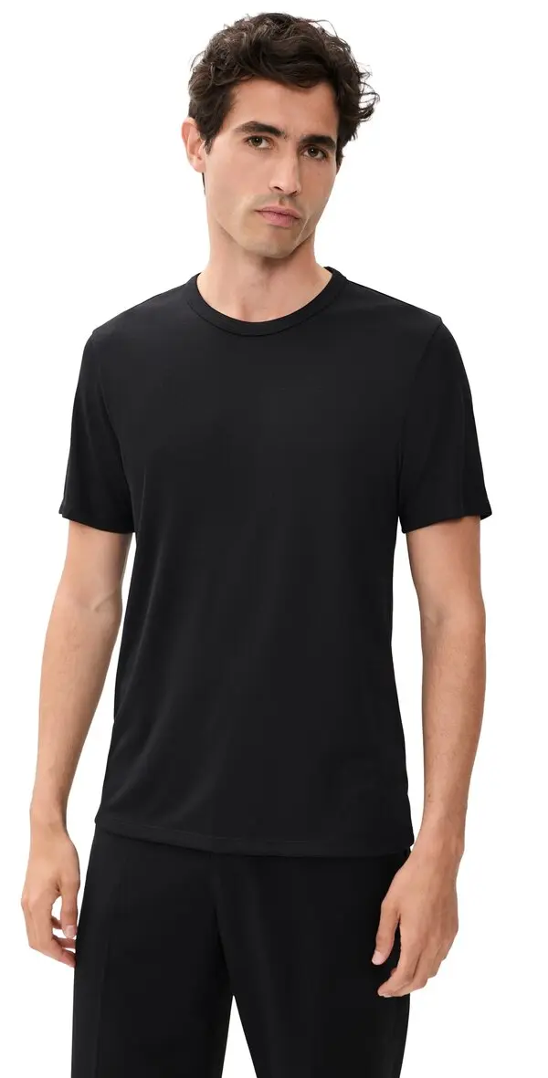 Theory Essential Tee In Modal Jersey - Black