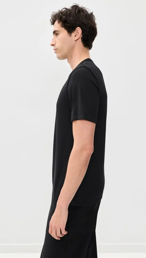Theory Essential Tee In Modal Jersey - Black