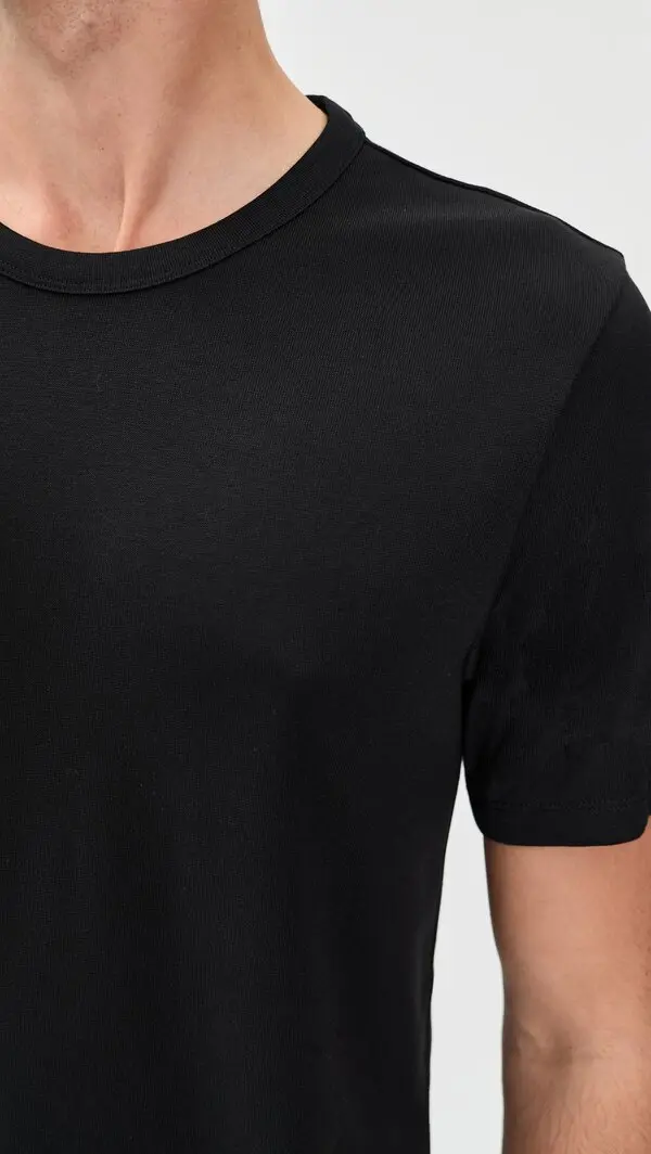 Theory Essential Tee In Modal Jersey - Black