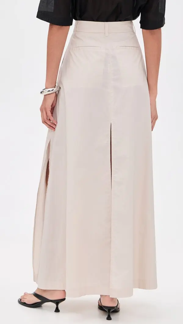 THE LATEST Poplin Maxi Skirt - Sand