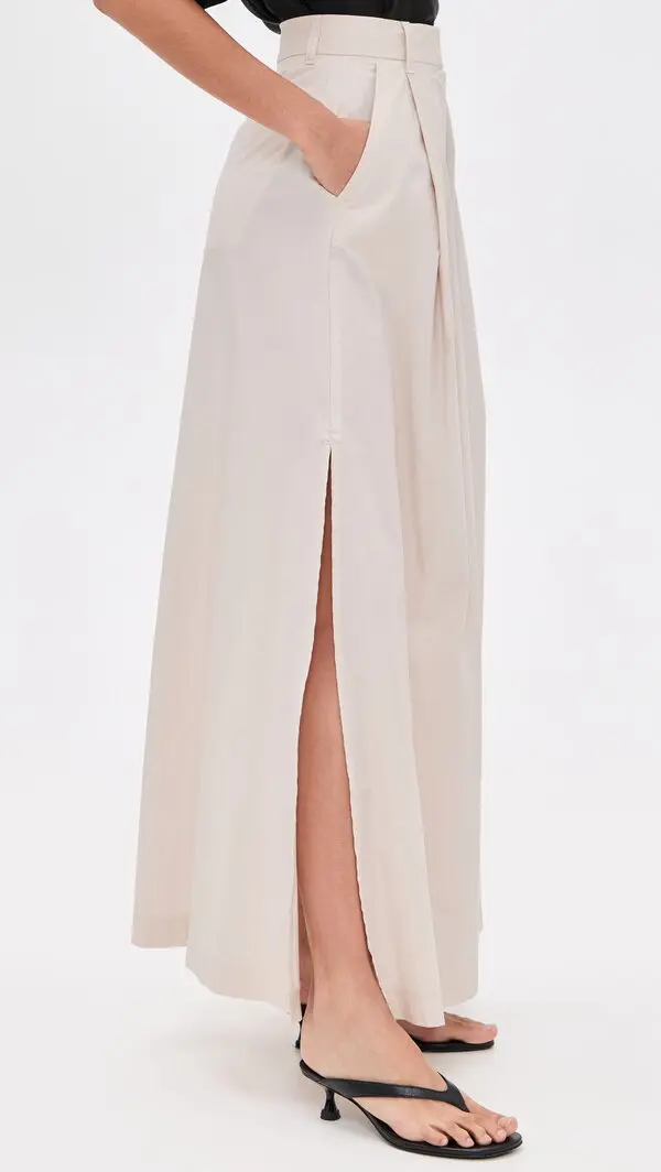 THE LATEST Poplin Maxi Skirt - Sand